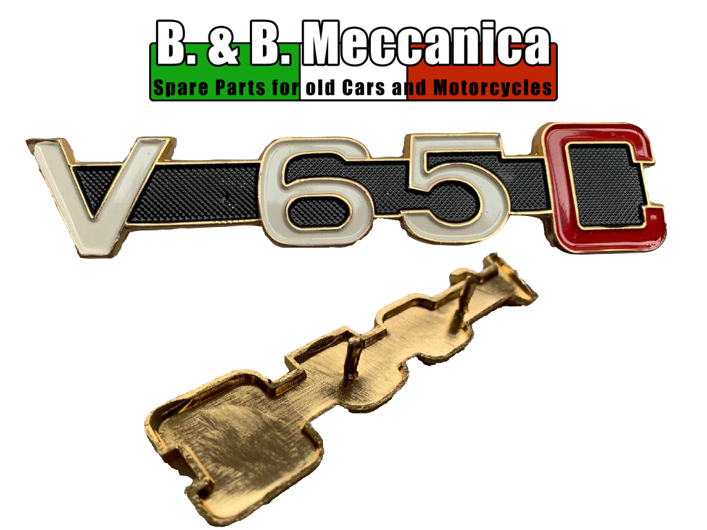 LOGO MARCHIO IN Alluminio Fianchetto Moto Guzzi V65 C V65C Bb25613 EUR ...